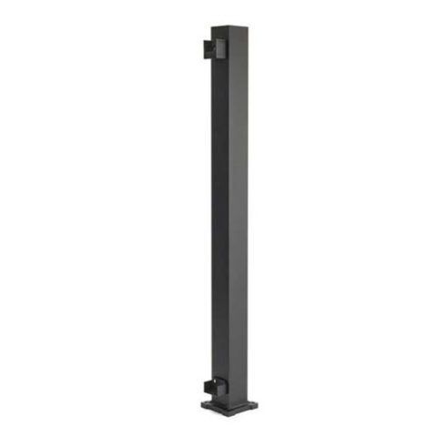 Trex Signature® Railing - Charcoal Black Aluminum 43" End Post with ...