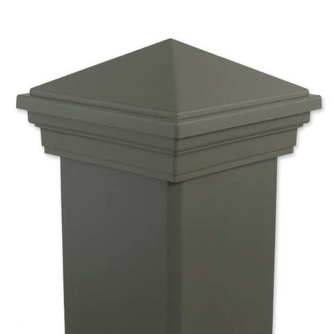 Trex Transcend® Railing - 4" x 4" Gravel Path Pyramid Composite Post ...